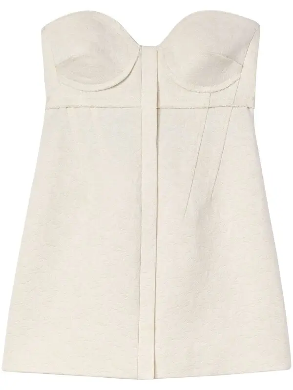 Proenza Schouler Patterned Jacquard Bustier Top