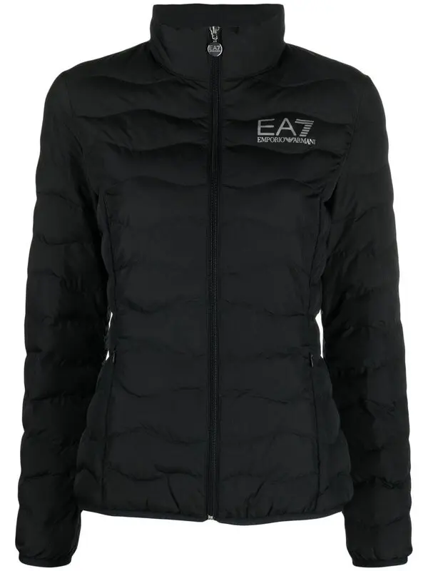 EA7 Logo-print Puffer Jacket
