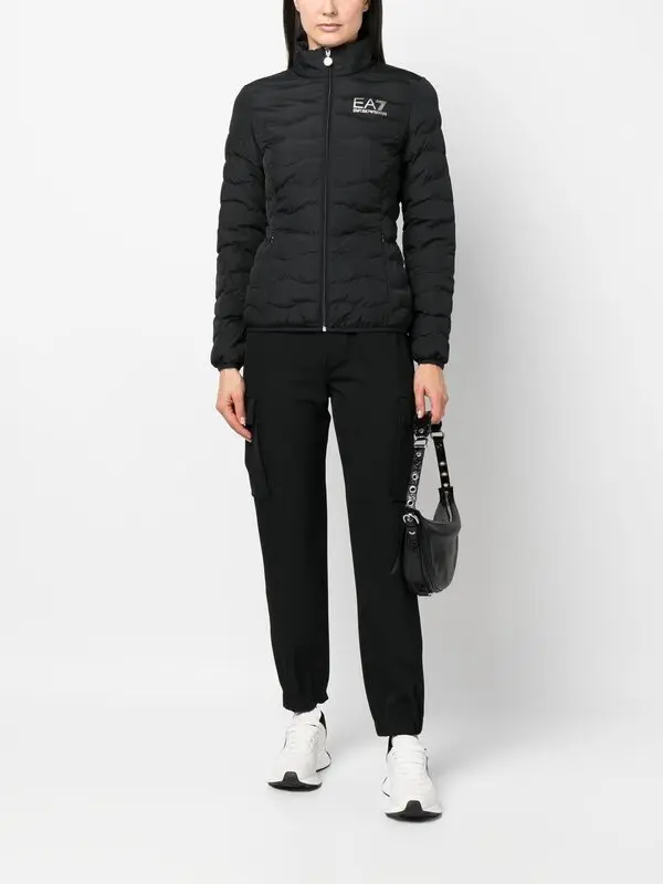 EA7 Logo-print Puffer Jacket