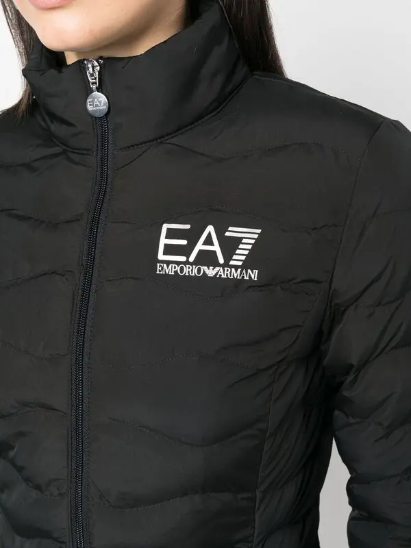 EA7 Logo-print Puffer Jacket