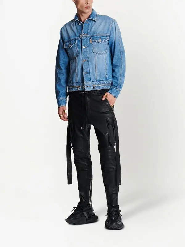 Balmain Zip-detail Denim Jacket