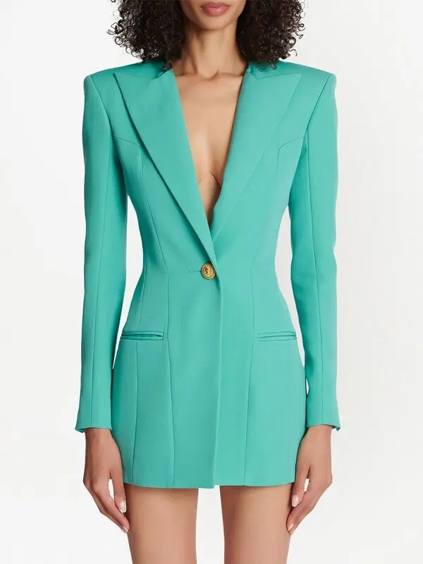 Balmain Blazer-style Wool Dress