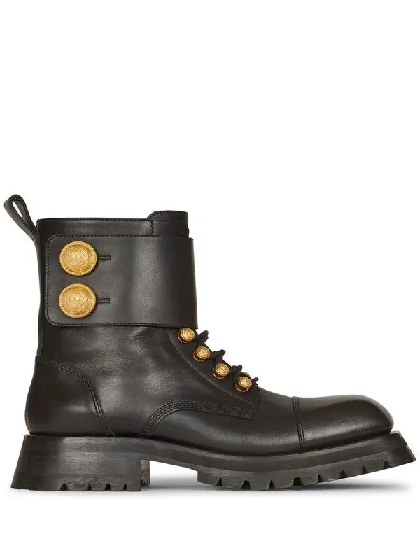 Balmain Ranger Ankle Boots - Black