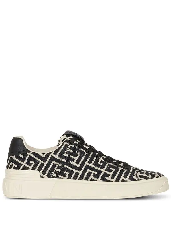Balmain B-court Monogram Sneakers