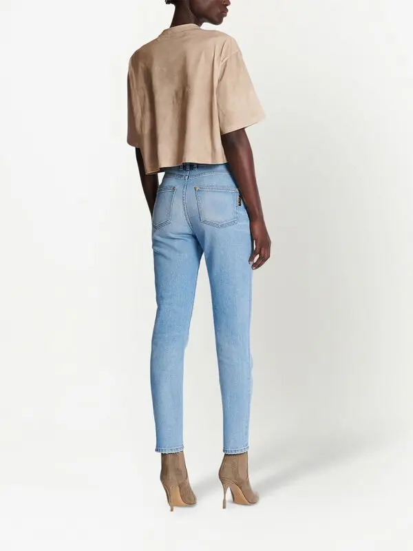 Balmain High-rise Slim-cut Jeans