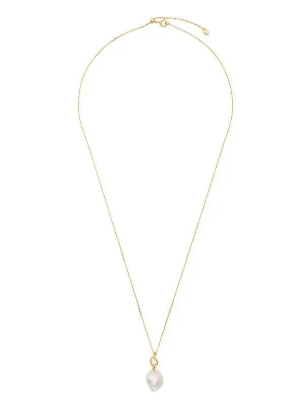 MARIA BLACK Twister Pearl Necklace - Gold