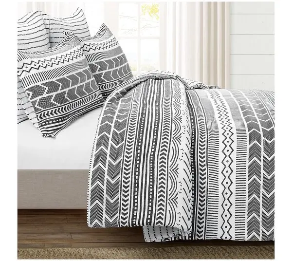 LUSH DECOR Hygge Geo Comforter 5-piece Set F/q - One-color