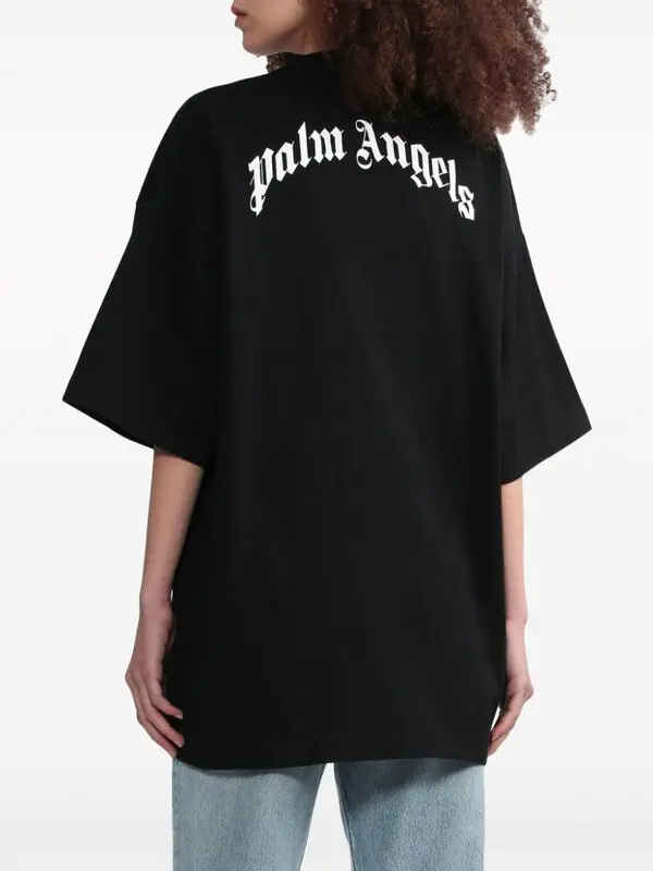 Palm Angels Broken Bear Cotton T-shirt - Black