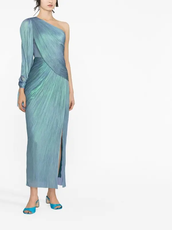 MARIA LUCIA HOHAN Haven Pleated One-shoulder Dress