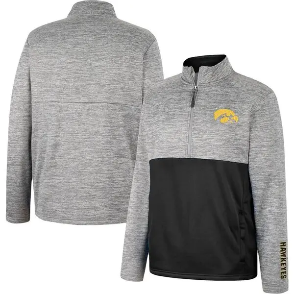 COLOSSEUM Iowa Hawkeyes John Half-zip Jacket