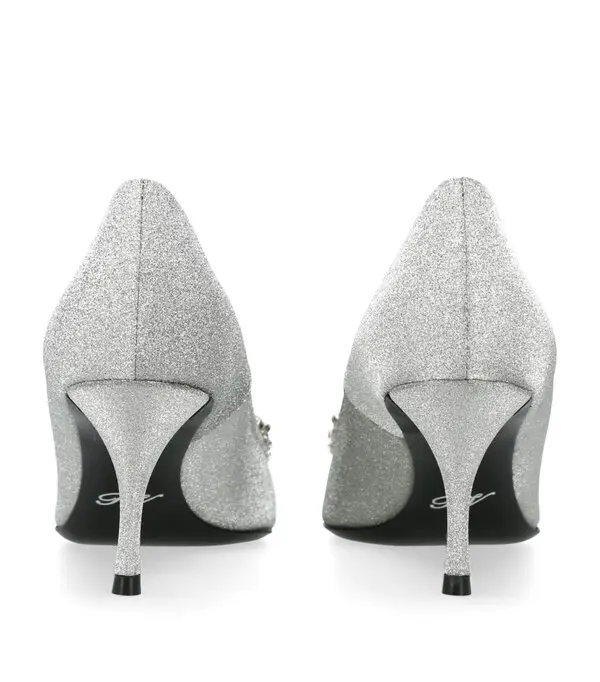 ROGER VIVIER Flower Strass 65 Pumps - Silver