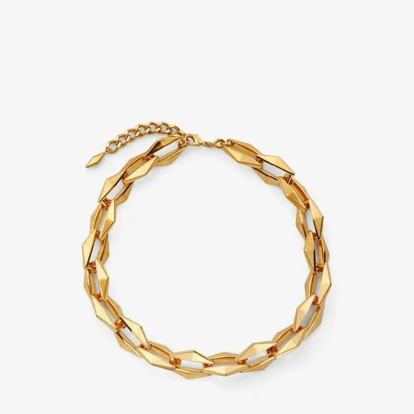 JIMMY CHOO Diamond Chain Necklace - Silver