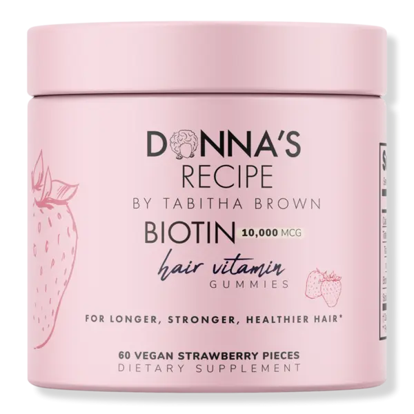 DONNA'S RECIPE Strawberry Biotin Hair Vitamin Gummies - One-color