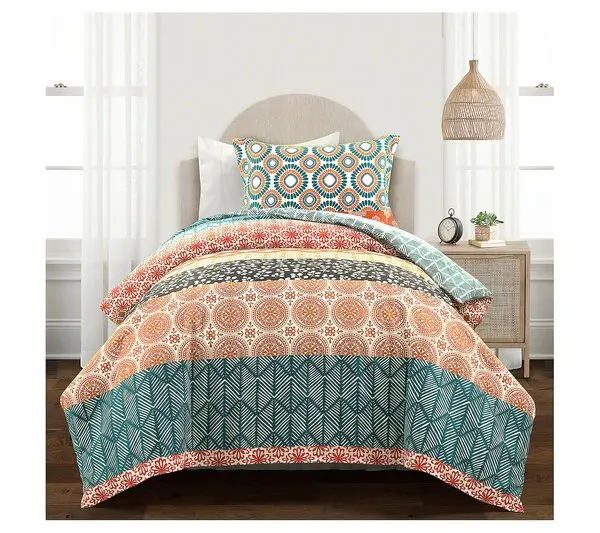 LUSH DECOR Bohemian Stripe Duvet Cover 2pc Twin Xl - One-color
