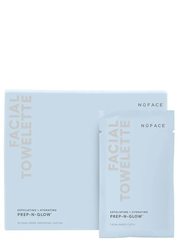 NUFACE Prep-n-glow Facial Towelette Pack - 20