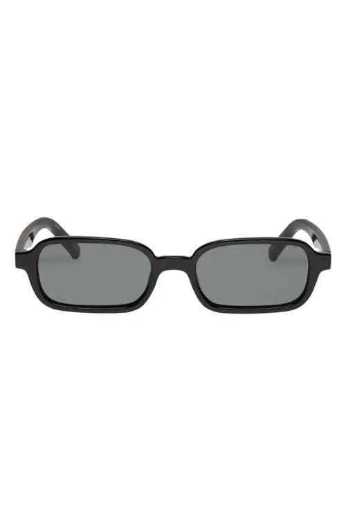 Le Specs Pilferer 53mm Rectangular Sunglasses - Black/khaki Mono