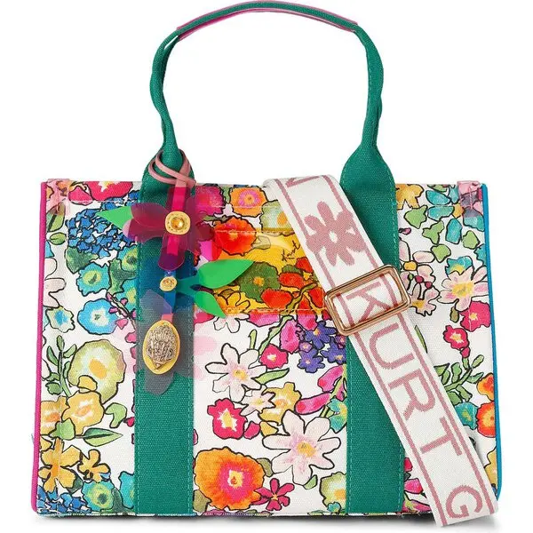 Kurt Geiger Small Southbank Tote - Open White/multi