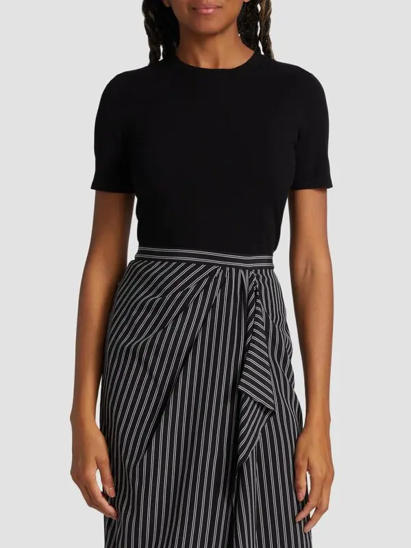 Michael Kors Short-sleeve Crewneck T-shirt - Black