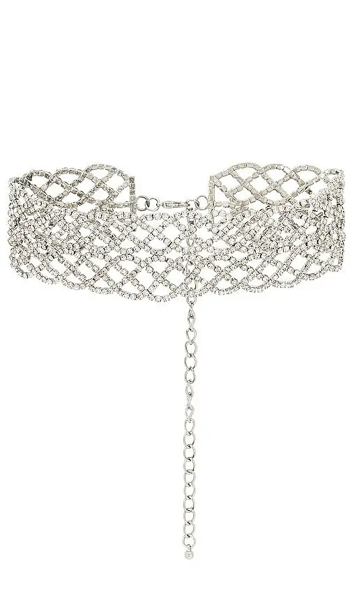 8 Other Reasons Elegance Crystal Choker - Silver