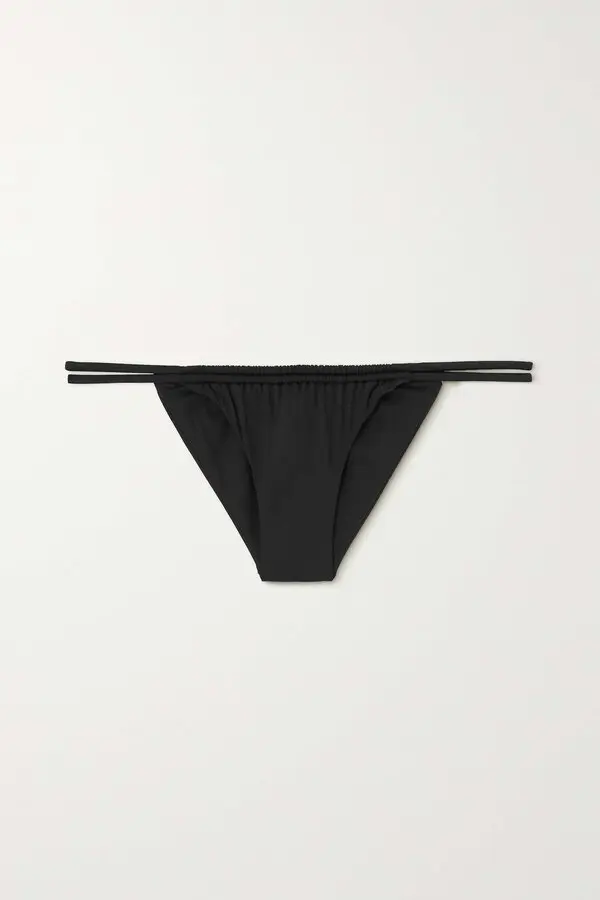 Melissa Odabash Luxor Ruched Bikini Briefs - Black