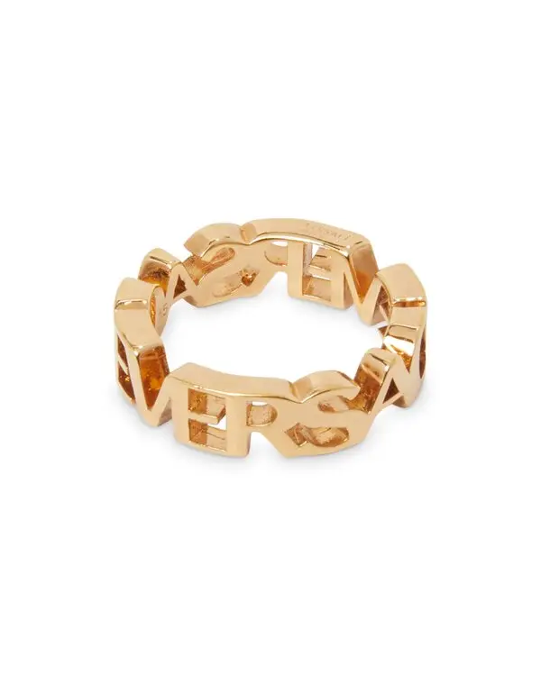 Versace Logo Ring - Gold