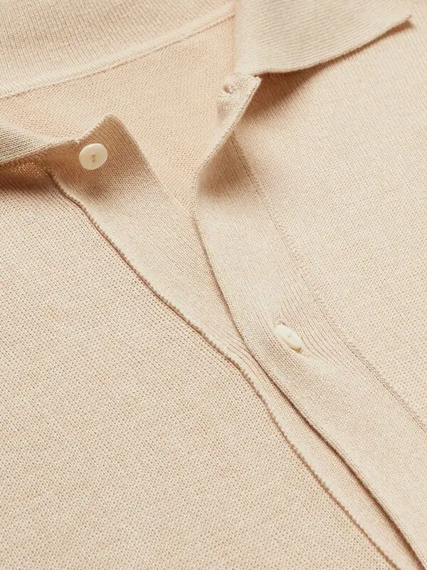 STOFFA Slim-fit Mouliné-cotton Shirt