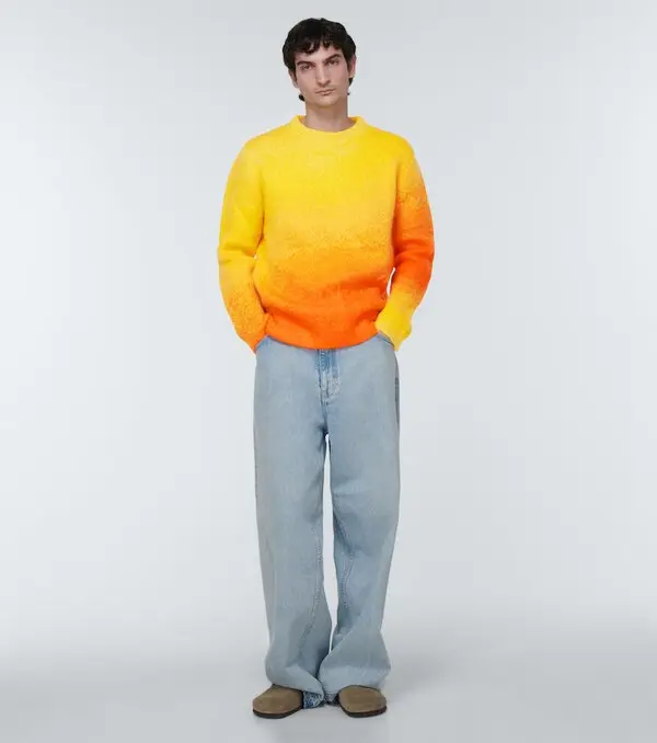 ERL Gradient Mohair-blend Sweater
