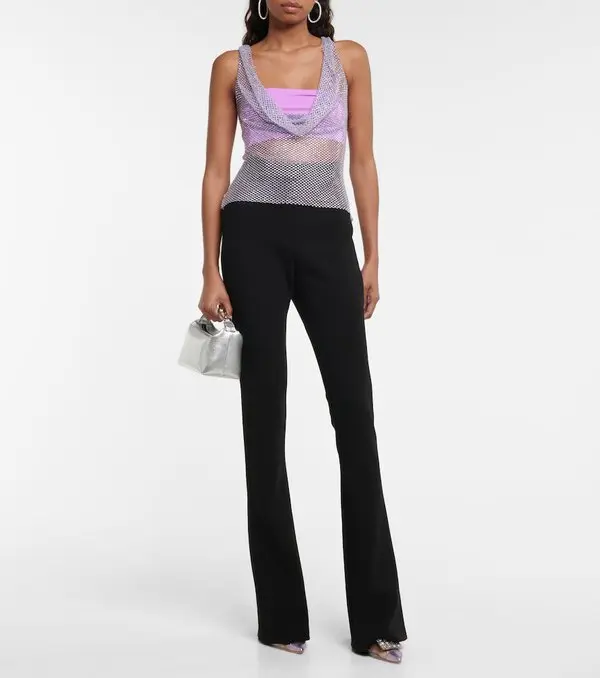 Giuseppe Di Morabito Embellished Mesh Top
