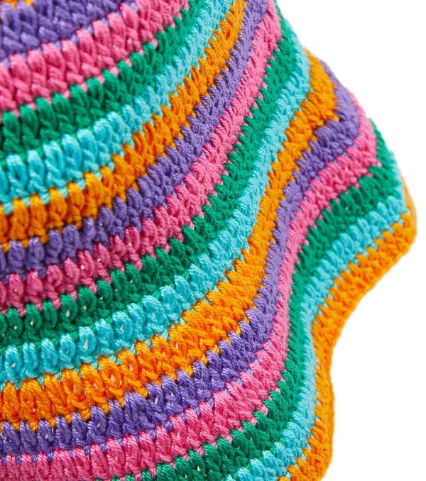 Anna Kosturova Striped Bucket Hat