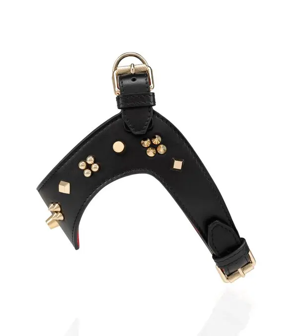 CHRISTIAN LOUBOUTIN Loubiharness S Embellished Leather Dog Harness
