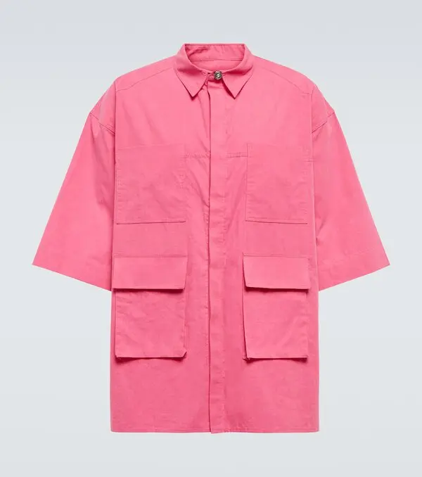 DUE DILIGENCE Oversized Cotton Shirt