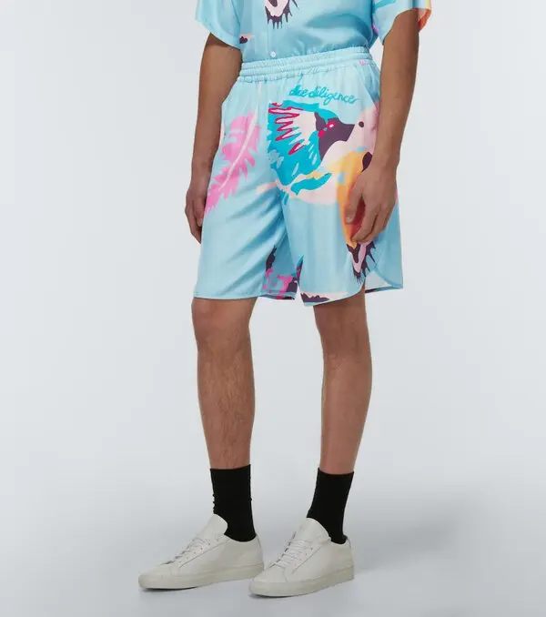 DUE DILIGENCE Printed Shorts