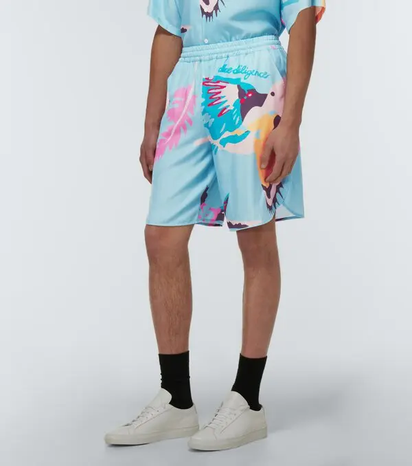 DUE DILIGENCE Printed Shorts