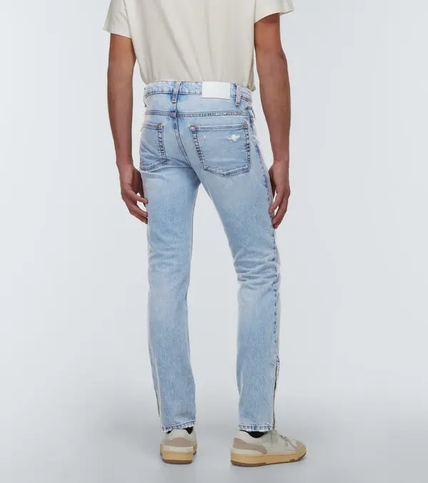 DUE DILIGENCE Printed Straight Jeans