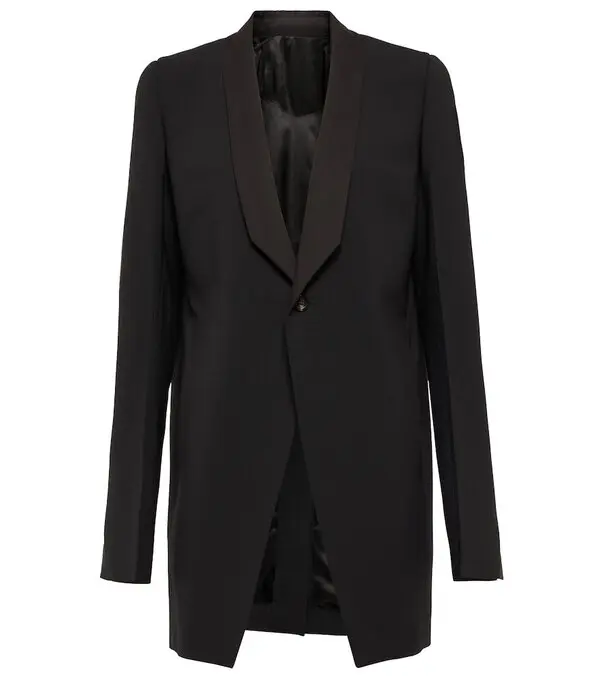 Rick Owens Walrus Tux Virgin Wool Blazer