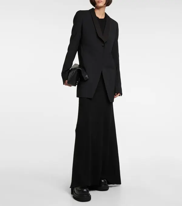 Rick Owens Walrus Tux Virgin Wool Blazer