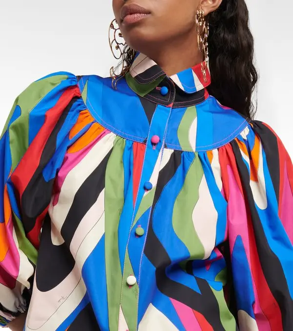Emilio Pucci Printed Cotton Blouse