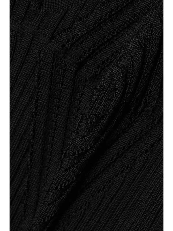 Givenchy Embellished Ribbed-knit Mini Dress