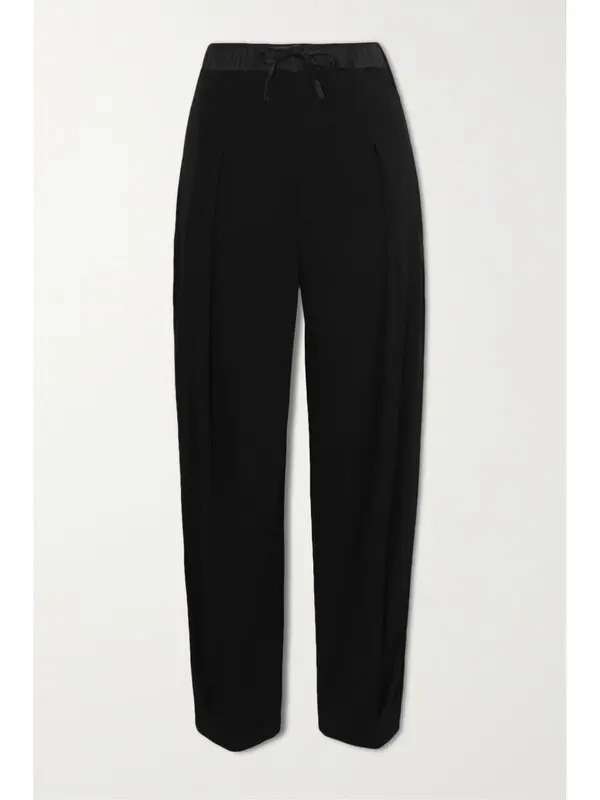 Loewe Satin-trimmed Crepe Trousers