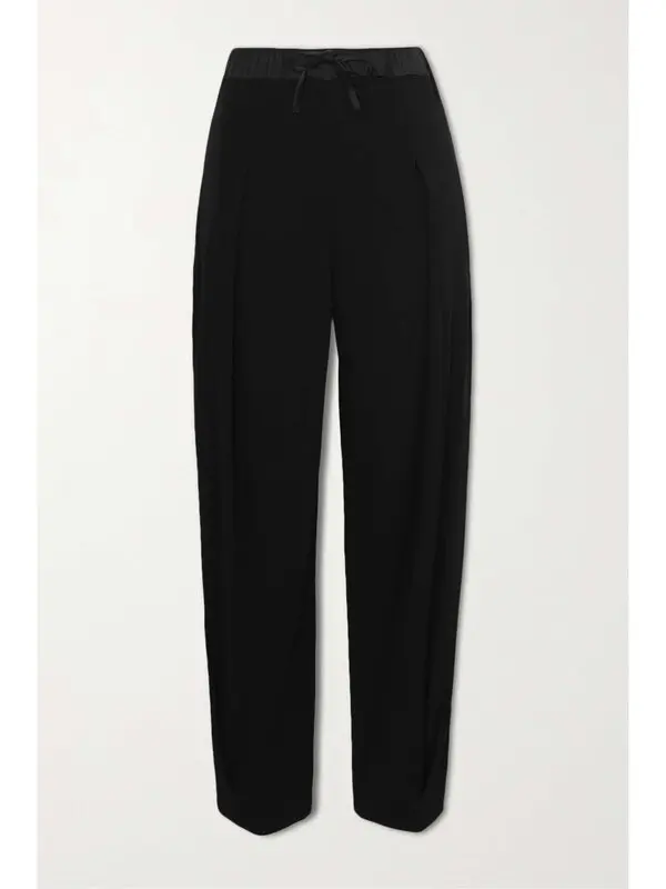 Loewe Satin-trimmed Crepe Trousers