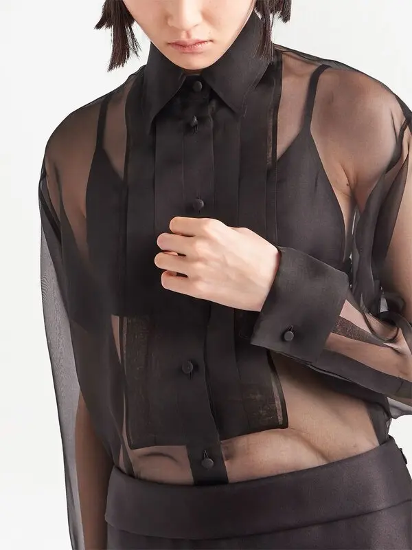 Prada Sheer Organza Shirt