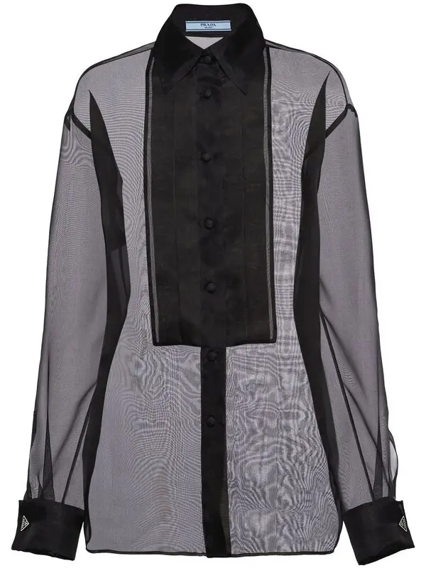 Prada Sheer Organza Shirt