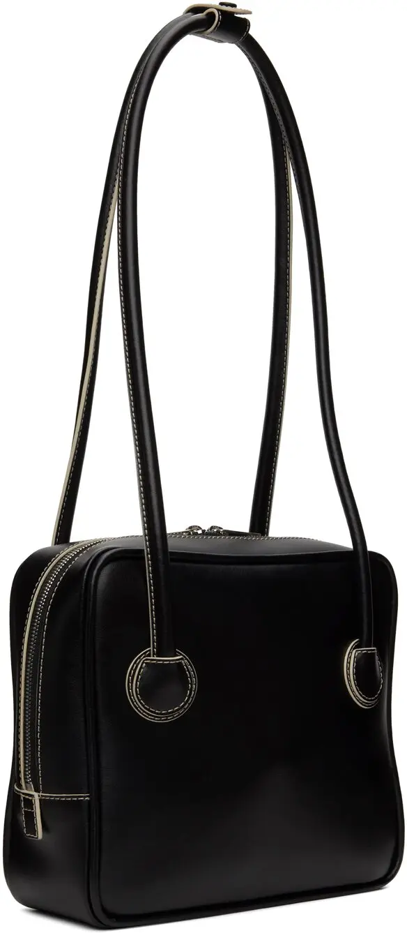 Margesherwood Piping Shoulder Bag In Black Plain - 32% Off