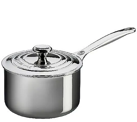 LE CREUSET Stainless Steel 2-qt Saucepan With L Id - Silver