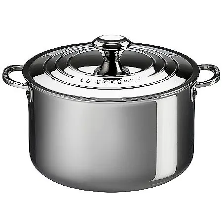 LE CREUSET Stainless Steel 7-qt Stockpot With L Id - Silver