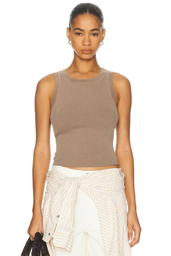 Citizens Of Humanity Isabel Rib Tank - Cocoa