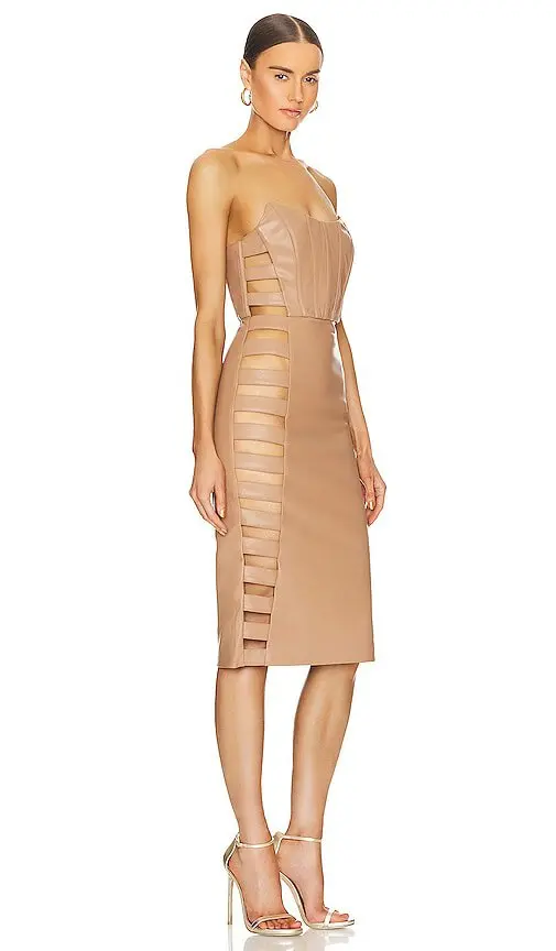 high neck ruffle midi dress Square Neck Ruffle Midi Dress with Slit in Fuchsia – Modsele