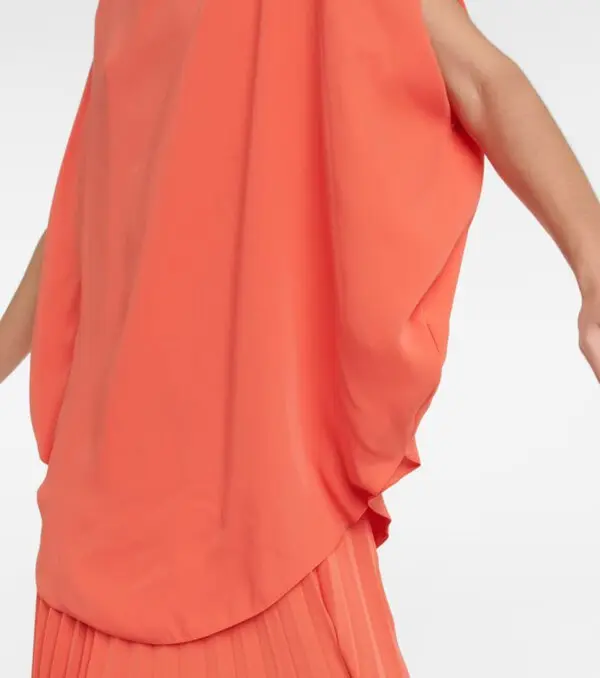 MAISON MARGIELA Draped Satin Top