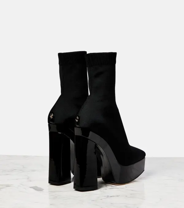 JIMMY CHOO Giome 140 Platform Sock Boots