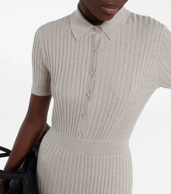 Gabriela Hearst Amor Midi Dress - Beige